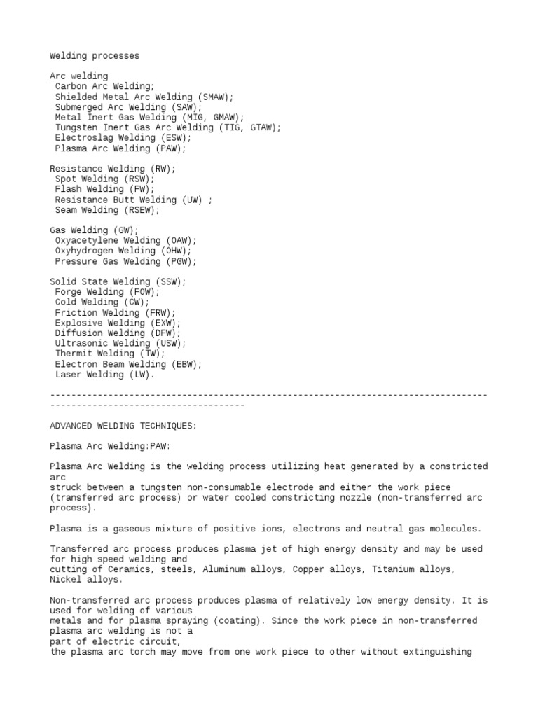Advanced Welding Techniques | PDF | Welding | Construction