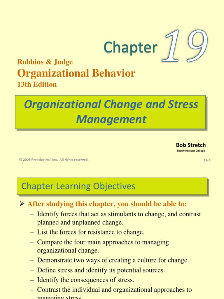 Robbins Ob13 Ins Ppt19 | PDF | Organization Development | Stress (Biology)
