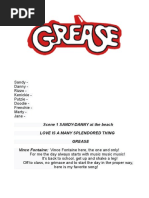 Grease Script | PDF | Performing Arts | Entertainment