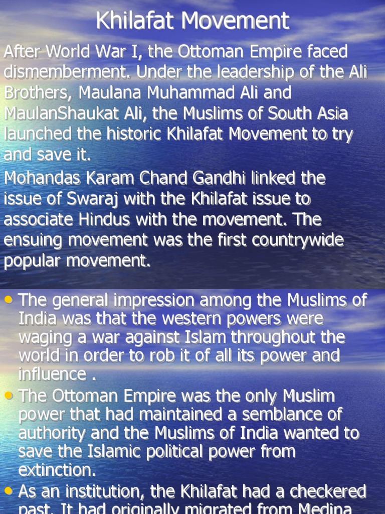 Khilafat Movement | PDF | Caliphate | Middle East