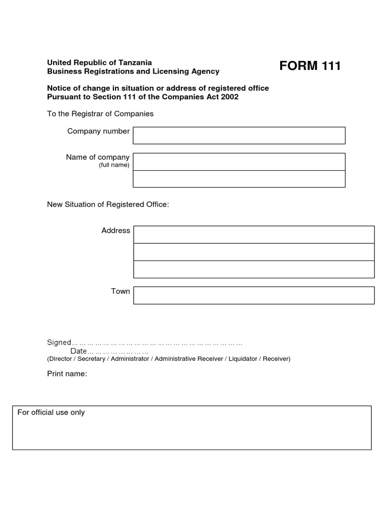 Form 111 - Office Situation | PDF | Government | Government Information