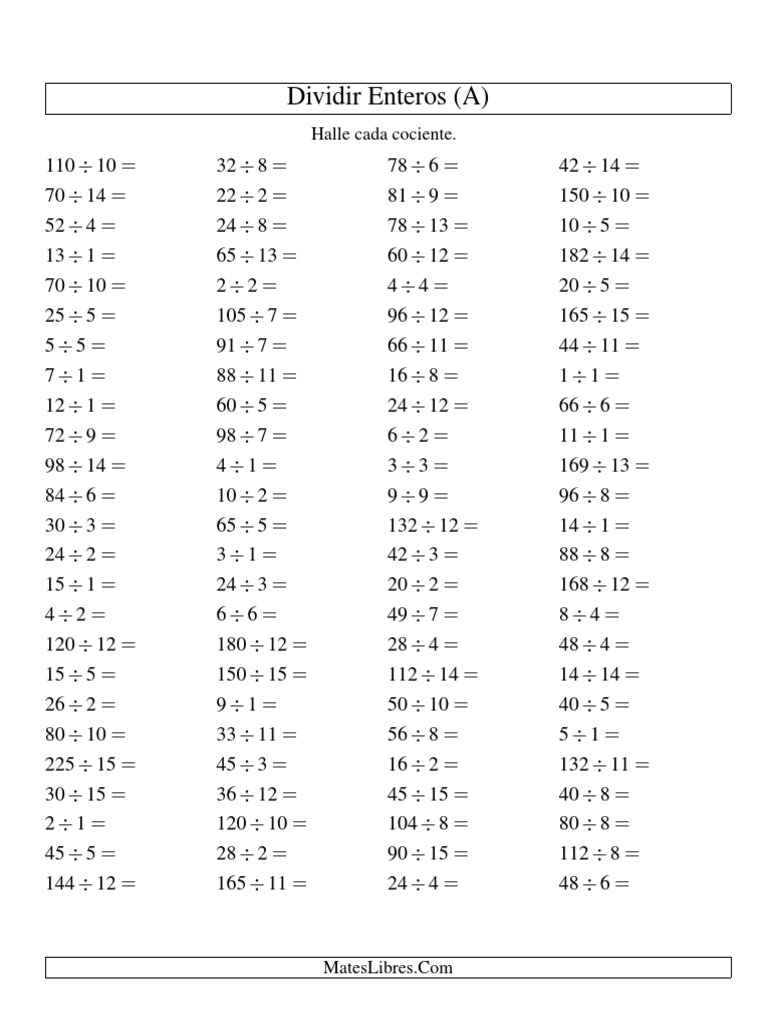 Integer Division Problems and Solutions: A Document Presenting Multiple ...