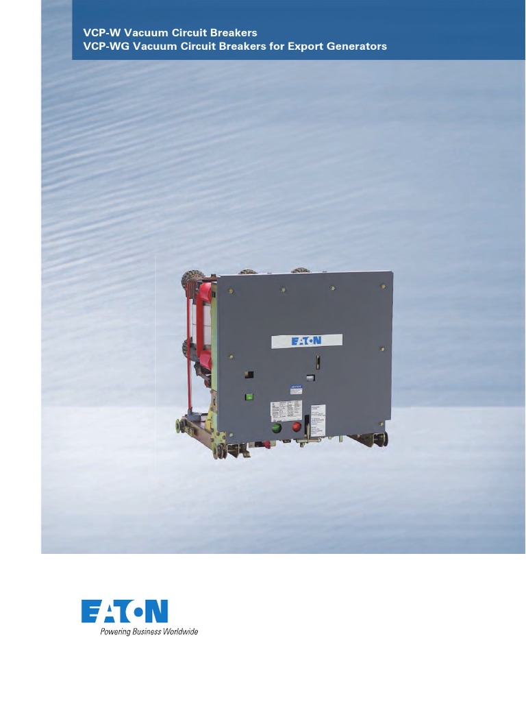 Eaton VCP W MV Circuit Breakers Catalog en US | PDF | Electric Arc ...