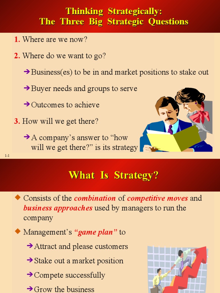 Thinking Strategically: The Three Big Strategic Questions | PDF ...