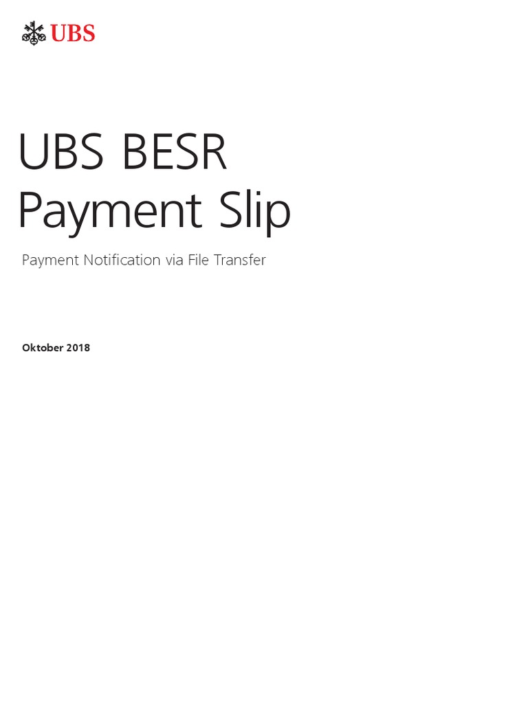 UBS Pay Slip | PDF | Invoice | Payments