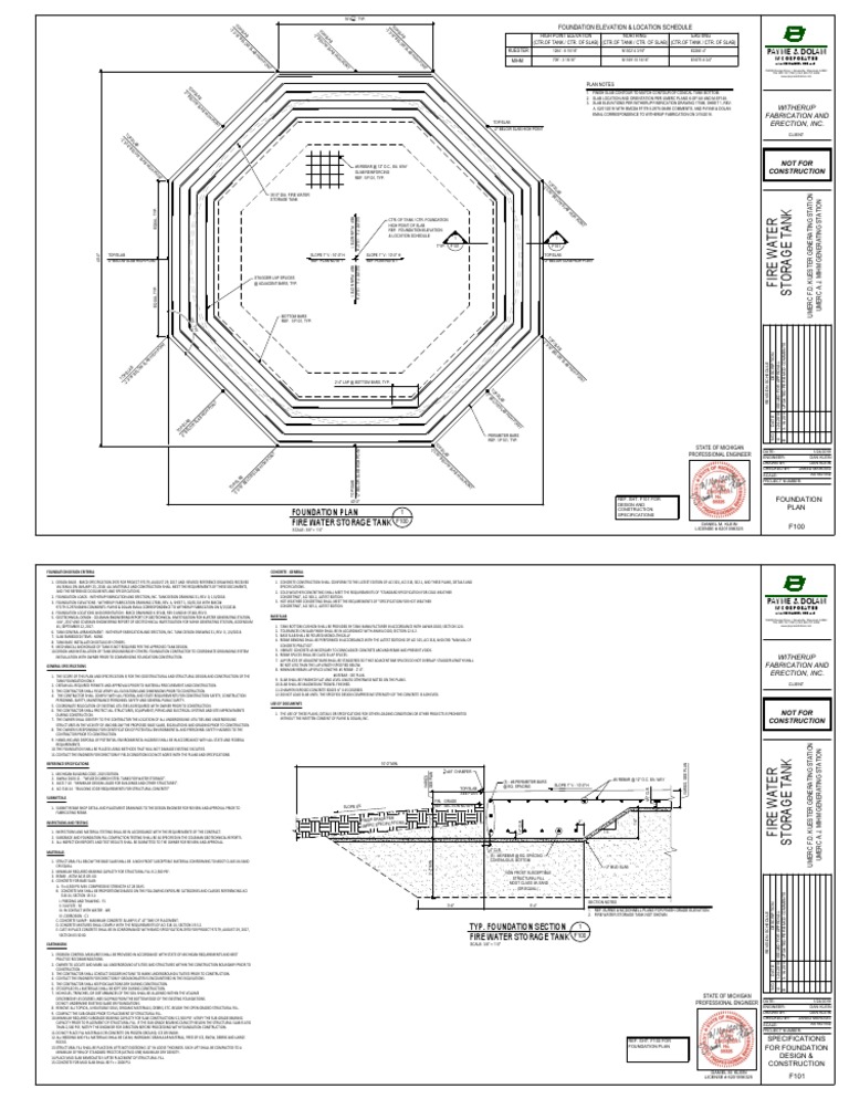 Fire Water Storage Tank PDF | PDF | Structural Engineering | Nature