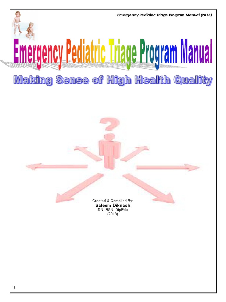 01 Emergency Pediatric Triage Program Manual PDF | PDF | Emergency ...