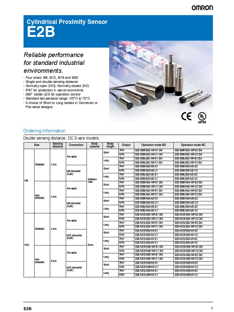 Reliable Performance For Standard Industrial Environments.: Cylindrical ...