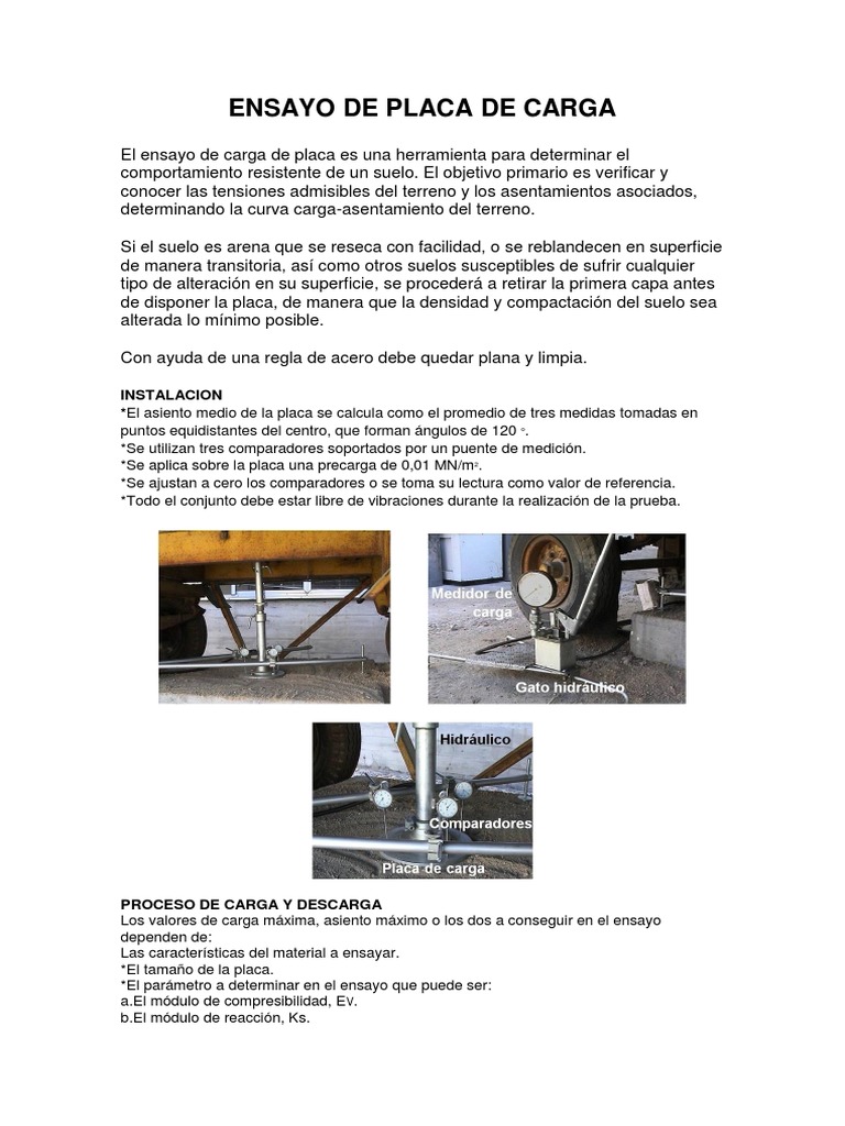 ensayo placa carga | Naturaleza | Prueba gratuita de 30 días | Scribd