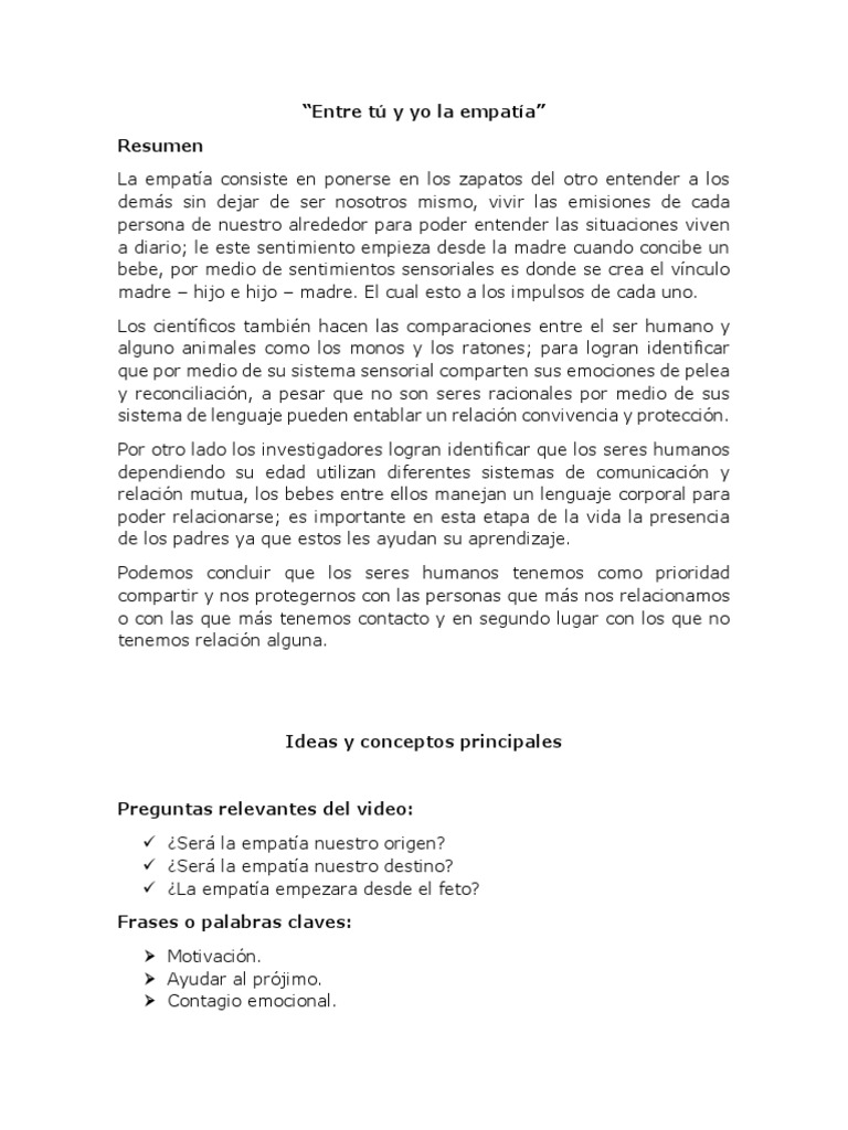 Resumen Videos | PDF