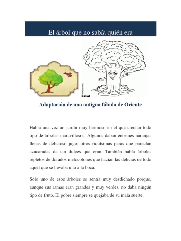 El Árbol Que No Sabía Quién Era | PDF El Árbol Que No Sabía Quién Era | PDF