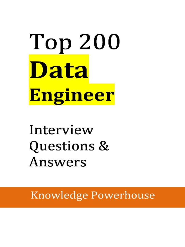 Top 200 Data Engineer Interview Question PDF | PDF | Apache Hadoop ... Top 200 Data Engineer Interview Question PDF | PDF | Apache Hadoop ...