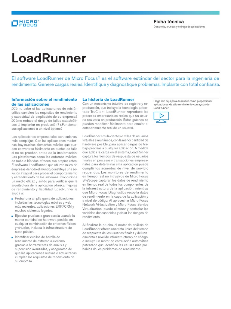 Loadrunner Ds Es | PDF | Computación en la nube | Aplicación movil