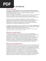 Qué Es Un Manual | PDF