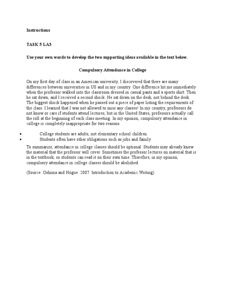 Task 5 La3 | PDF | Lecture | Students