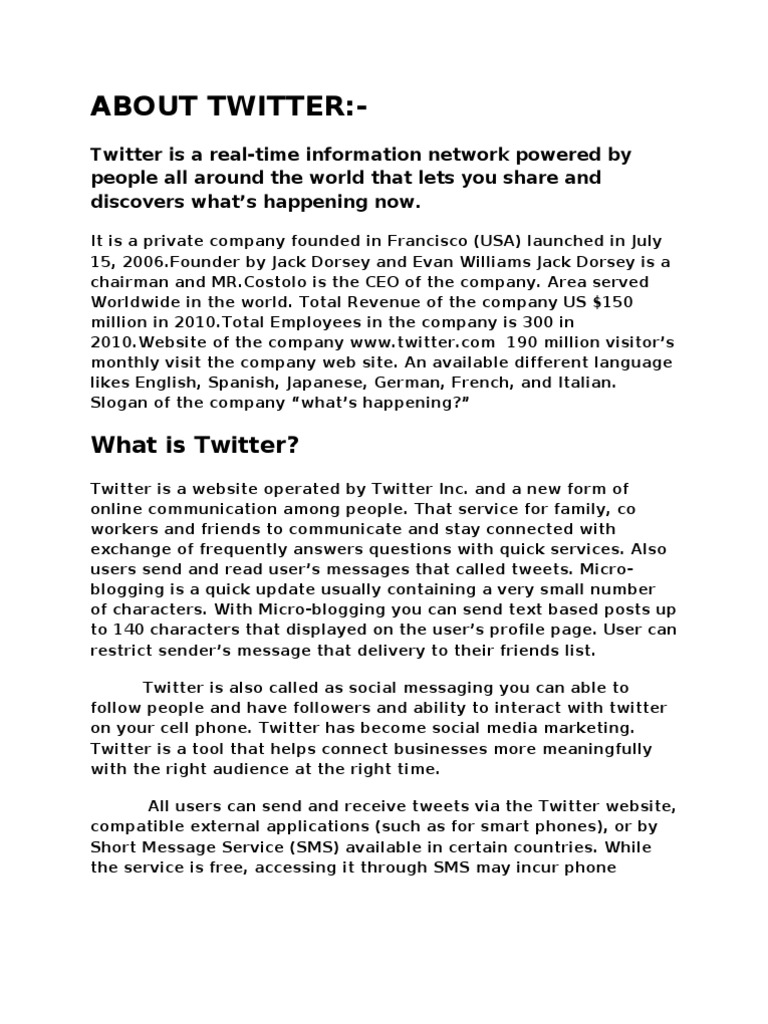 Twitter Project | PDF | Social Networking Service | Computing