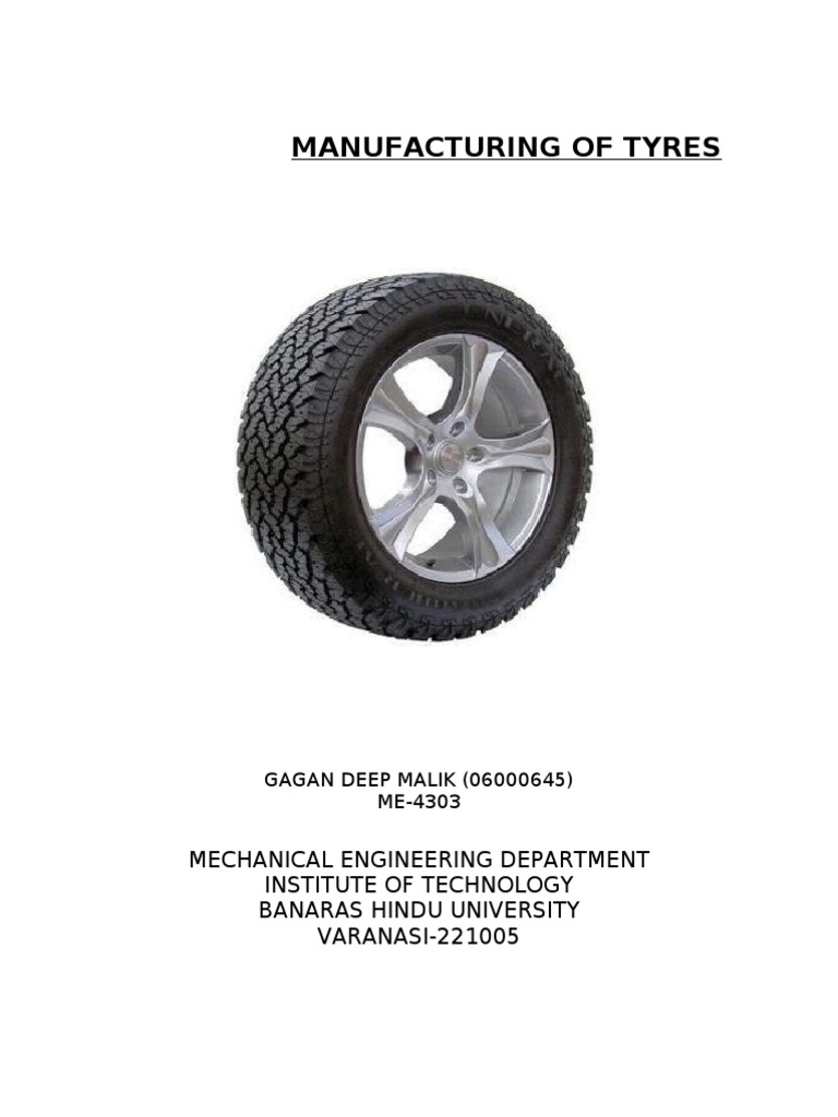 Tire Report | PDF | Tire | Chemistry