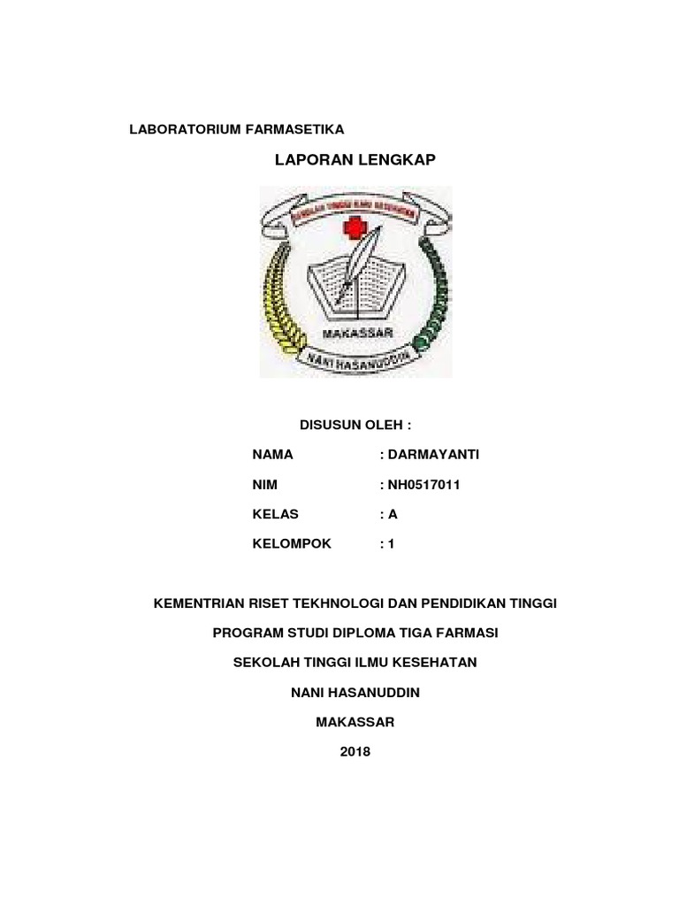 Format Pembatas Laporan | PDF