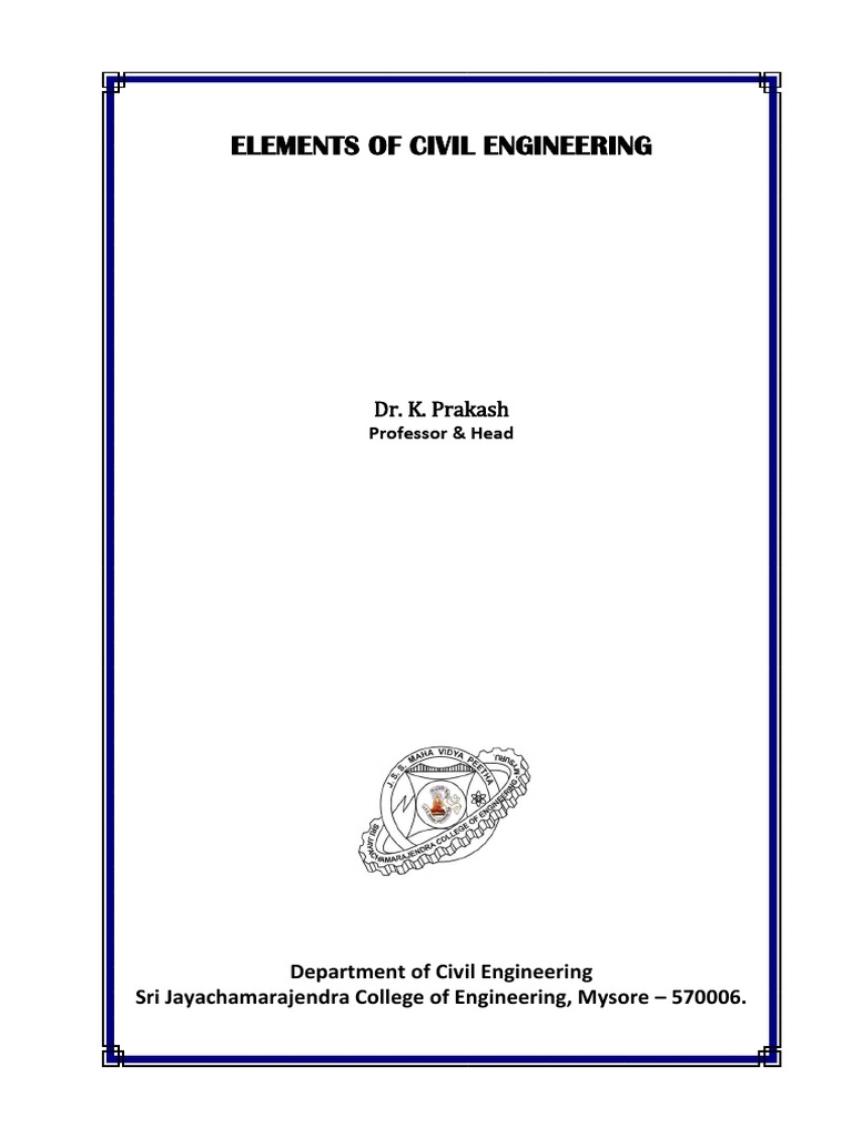 Elements of Civil Engineering PDF | PDF | Lane | Engineering