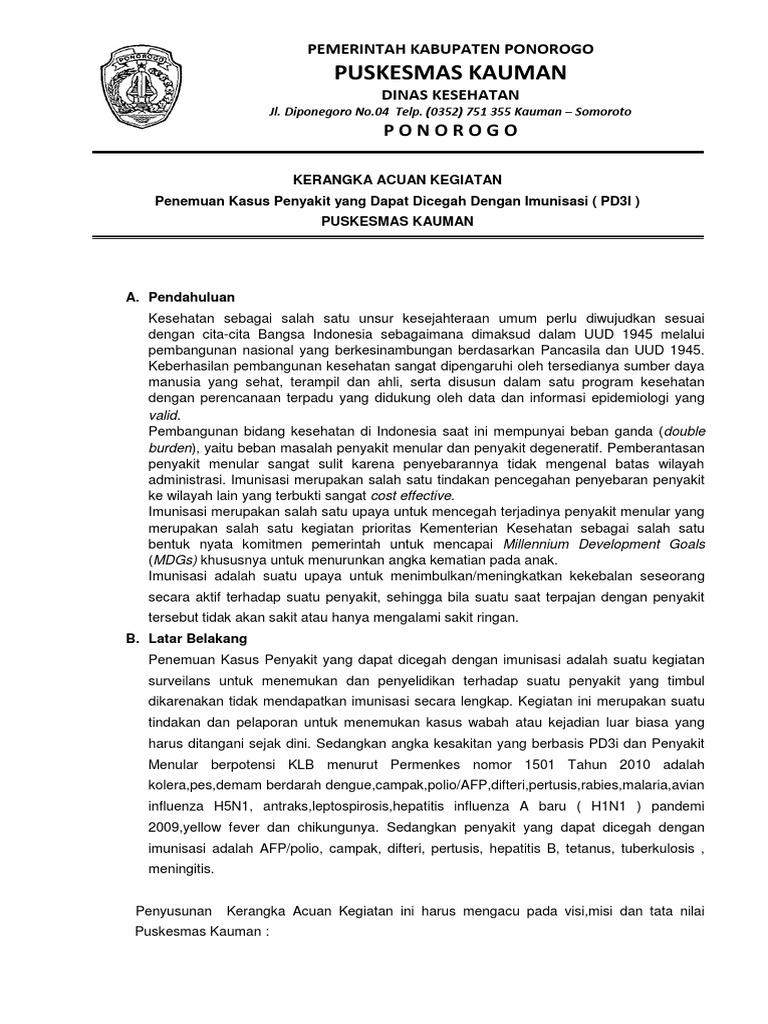 KAK Penemuan Kasus PD3i | PDF