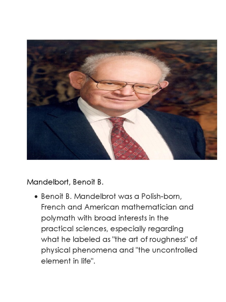 Benoit Mandelbort | PDF | Social Science