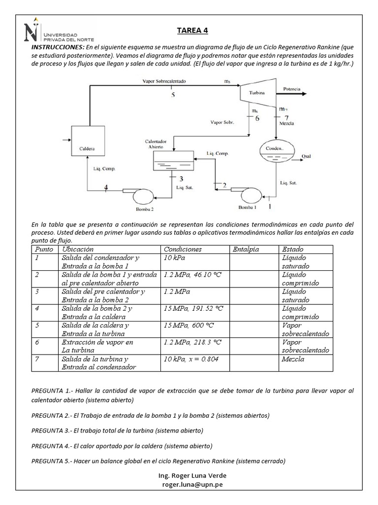 Ciclo Regenerativo Rankine | PDF | Caldera | Naturaleza