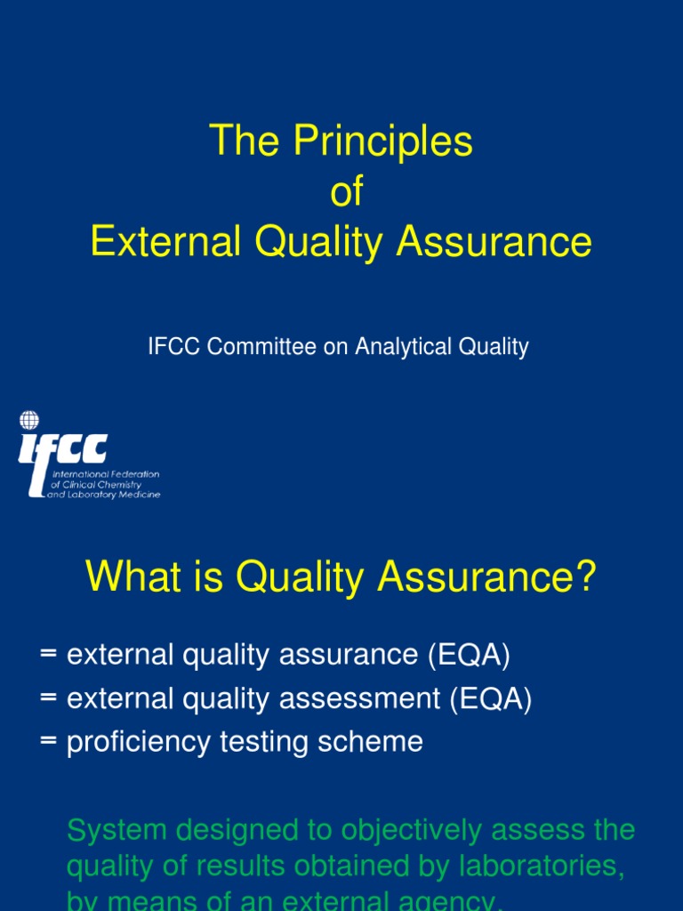 The Principles of External Quality Assurance PDF | PDF | Quality ...