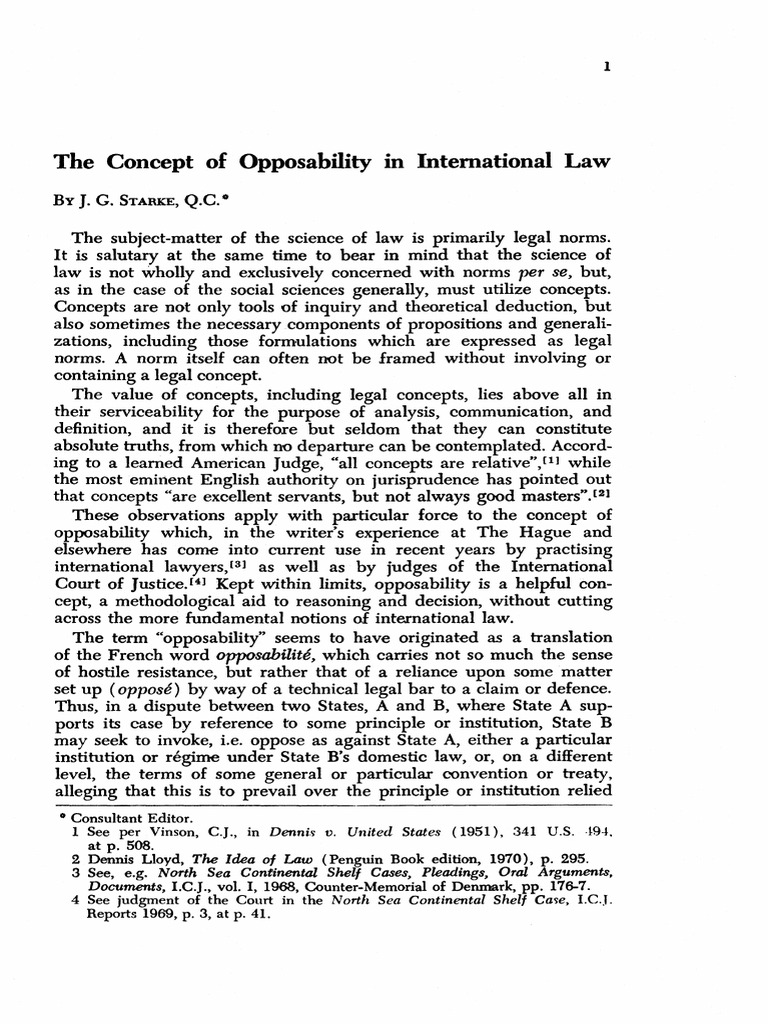Concept of Opposability PDF | PDF | Treaty | U.S. State