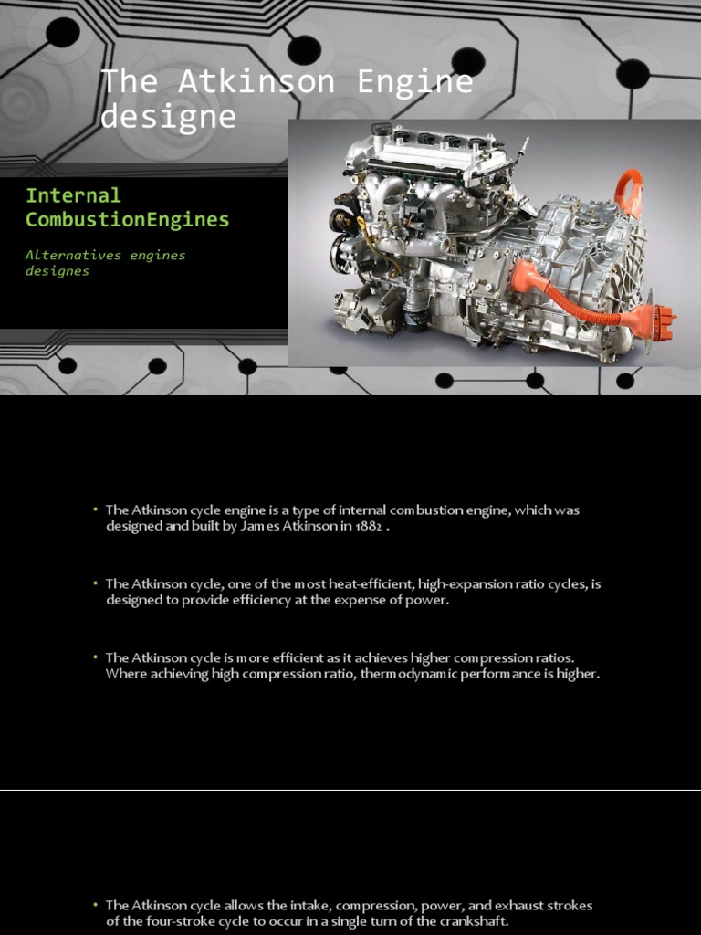 The Atkinson Engine Designe: Internal Combustionengines | PDF ...