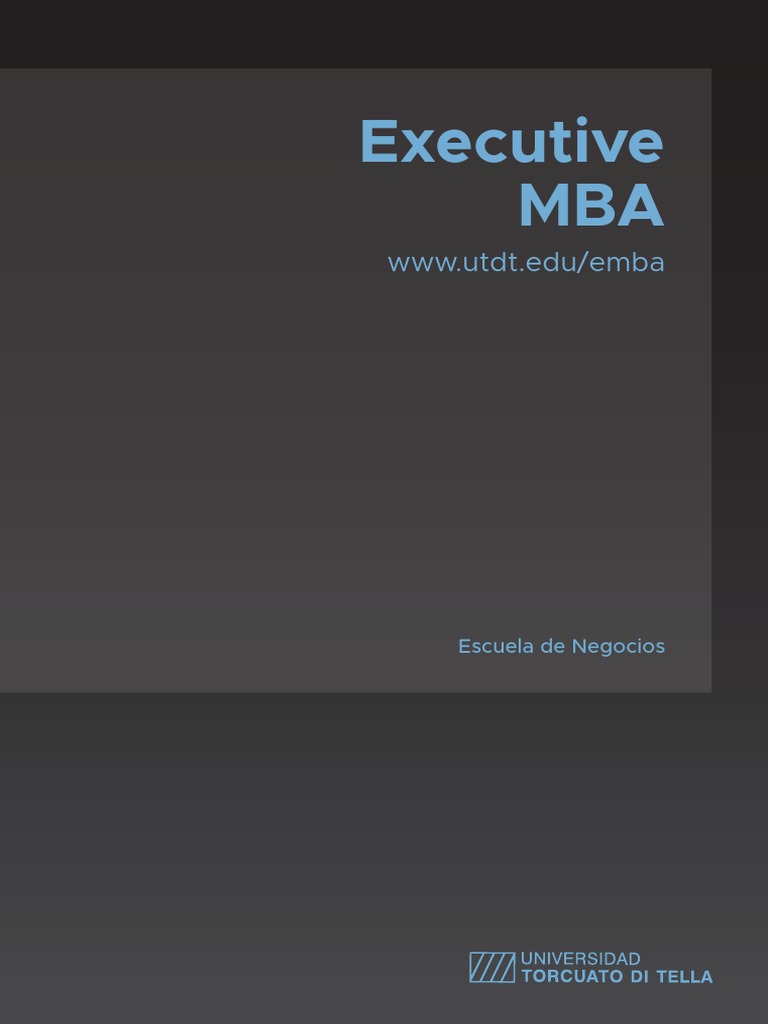 EMBA | PDF | Economista | Máster en Administración de Empresas