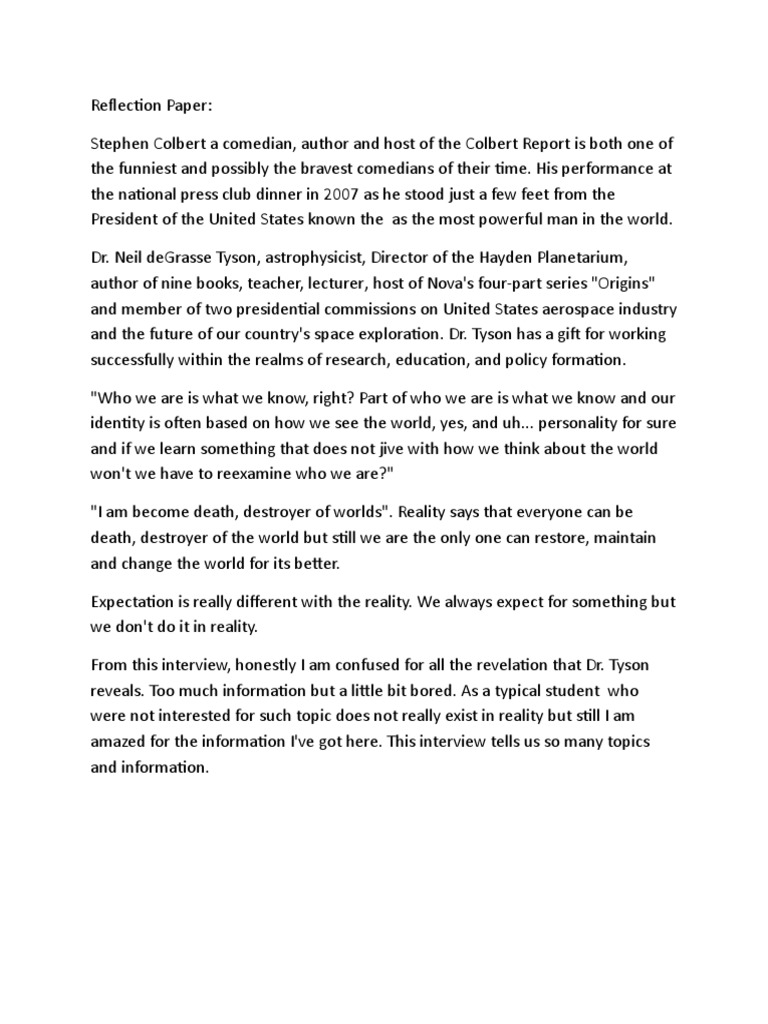 Interview Reflection | PDF