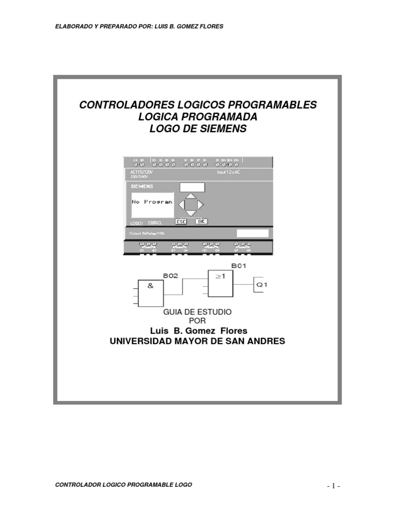 Controladores Logicos Programables | PDF | Puerta lógica | Controlador lógico programable