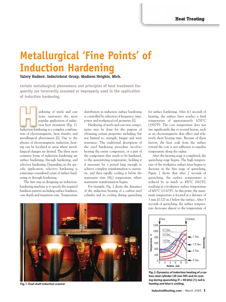 Induction Hardening Insights | PDF | Heat Treating | Steel