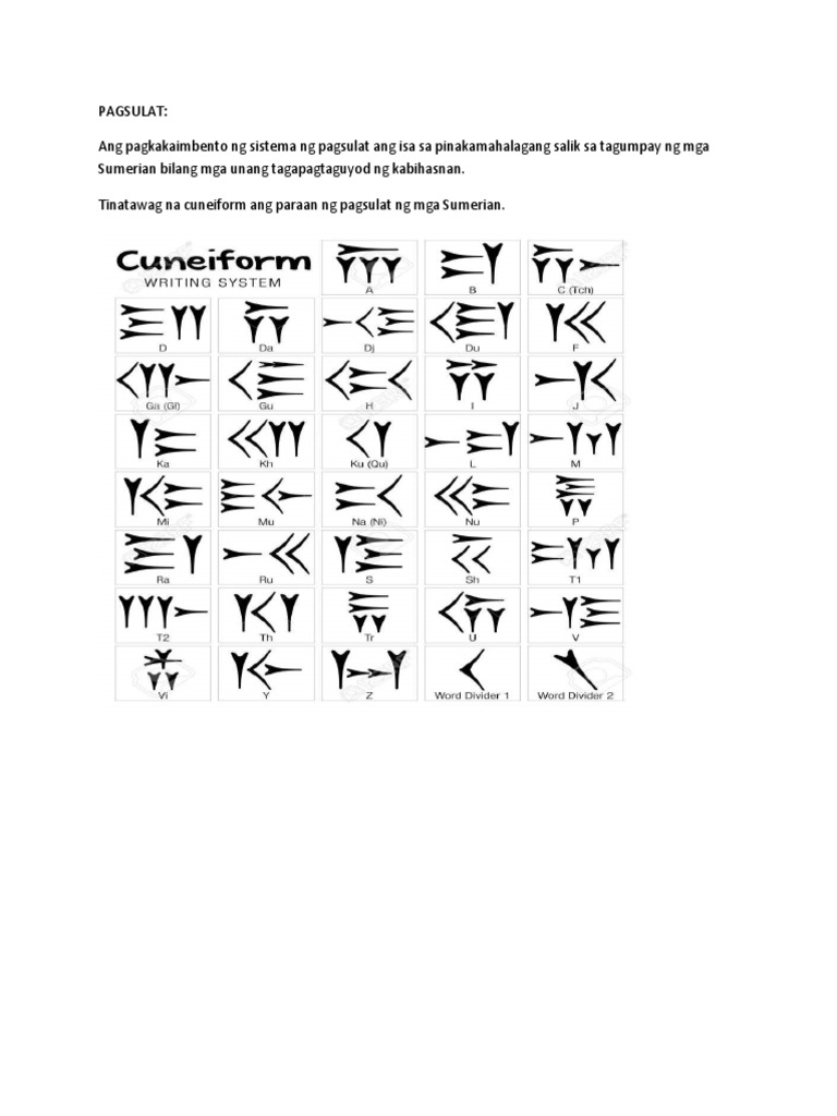 Ap Pagsulat Mesopotamia | PDF