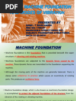 Machine Foundation Design | PDF | Machines | Bearing (Mechanical)