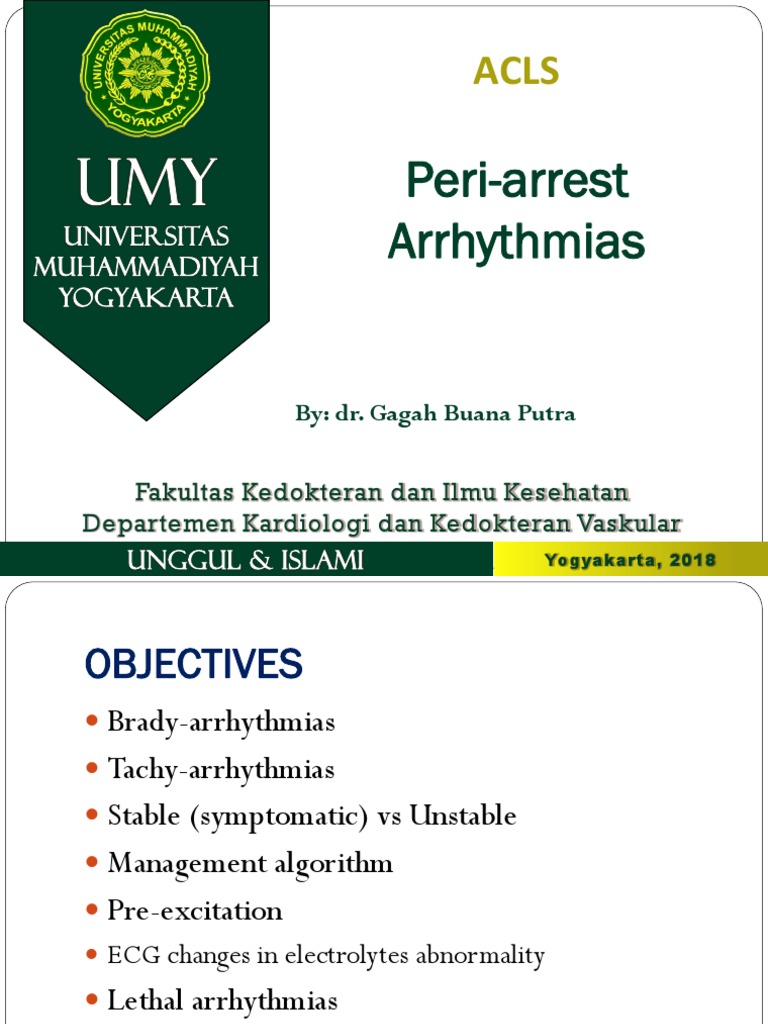 Peri Arrest Arrhythmias | PDF | Cardiovascular System | Medical Treatments