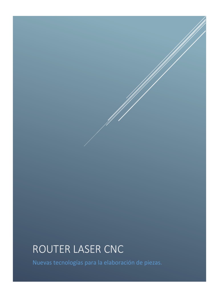 Router CNC | PDF | Control numerico | Láser