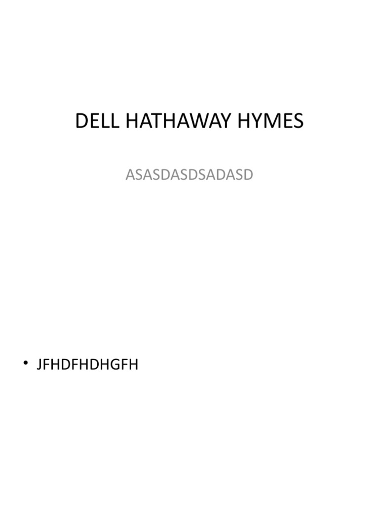 Dell Hathaway Hymes | PDF
