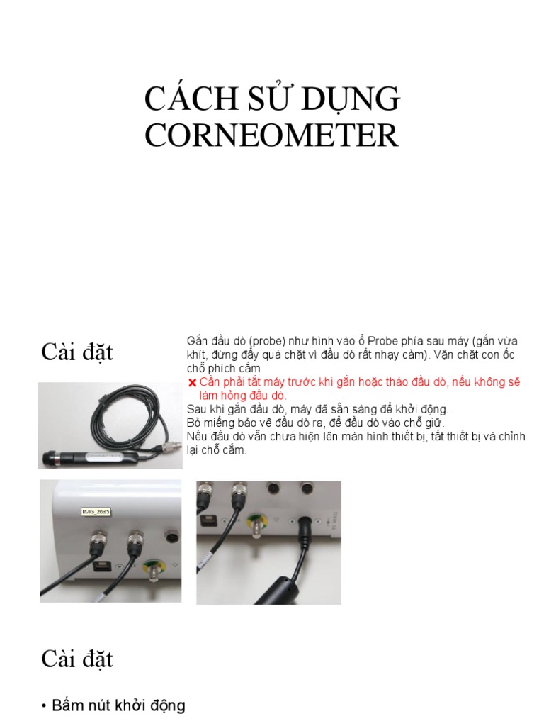 Cách S D NG Corneometer | PDF