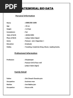 20 Marriage Biodata Format Word | PDF