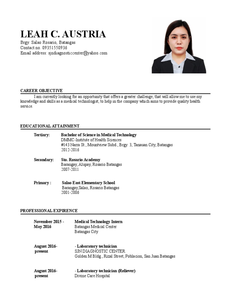 R e S U M e | PDF | Medicine | Health Care