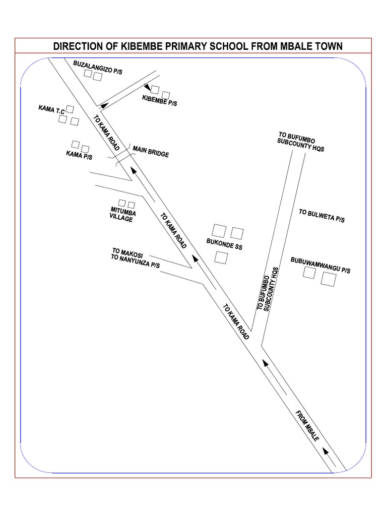 Direction of Kibembe Primary School From Mbale Town: Buzalangizo P/S | PDF