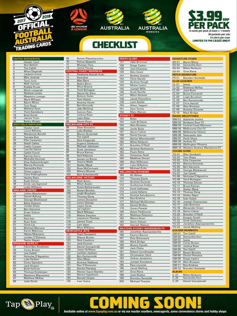 Ffa17-18 Pos Checklist A4 v1 LR | PDF | Professional Sports Leagues ...