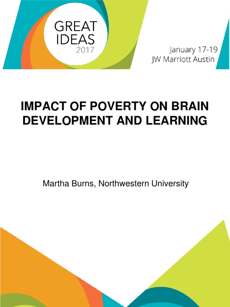Impact of Poverty On Brain Development and Learning: Martha Burns ...