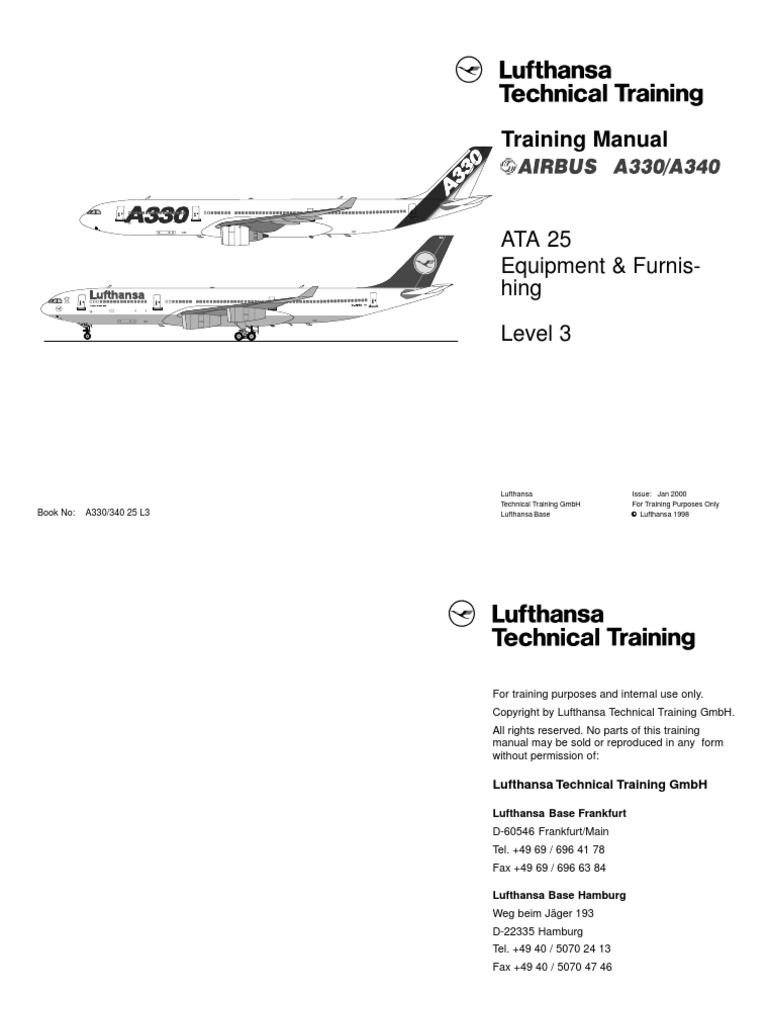 AVIATECH A330 - A340 ATA 25 Equipment - Furnishing L3 PDF | PDF | Seat ...