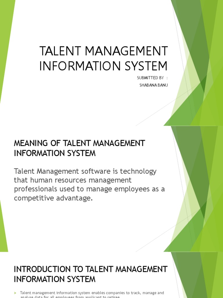 Talent Management Information System | PDF
