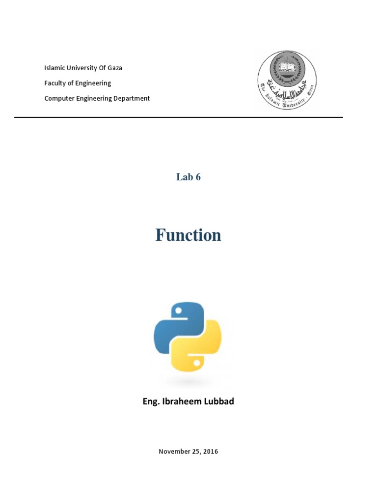 Lab 6 Function Pdf Parameter Computer Programming Subroutine 