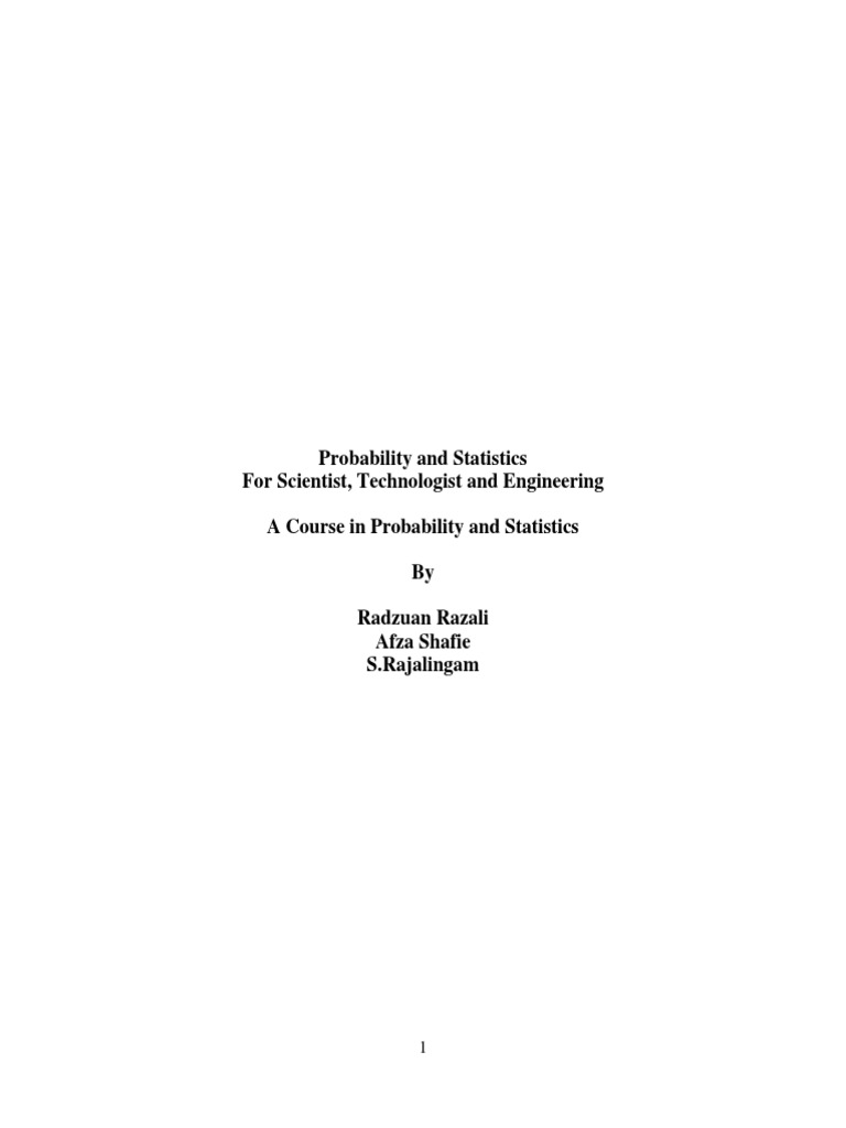 Probability and Statistics Ver.6 - May2013 PDF | PDF | Random Variable ...