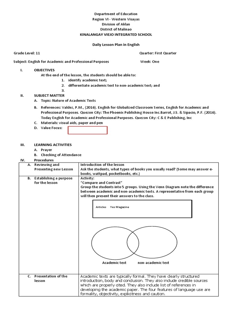 Eapp Lesson Plan | Download Free PDF | Lesson Plan | Evaluation