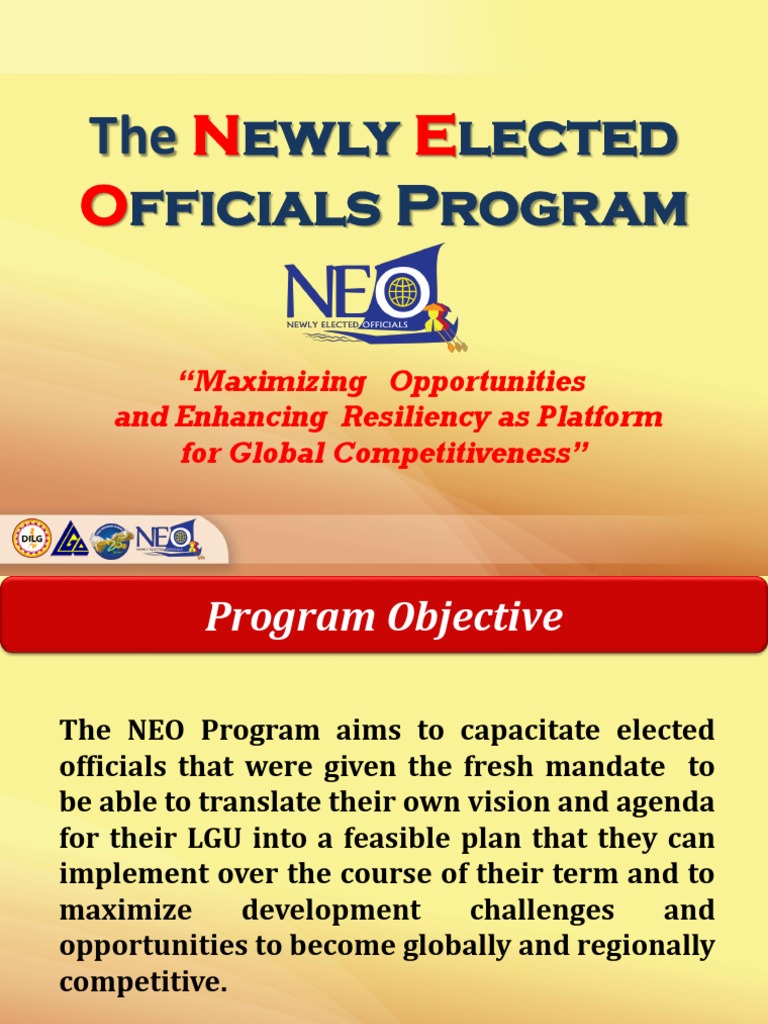 Newly Elected Officials Program Guide | PDF | Governance | Economic ...